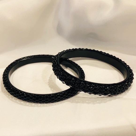 Jewelry | Two Black Slightly Different Bracelets Beautiful | Poshmark
